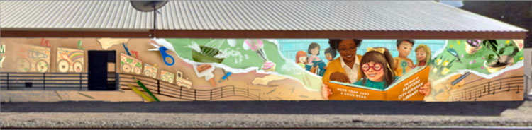 Safford Library Enters Final Phase for New Exterior Mural; Public ...